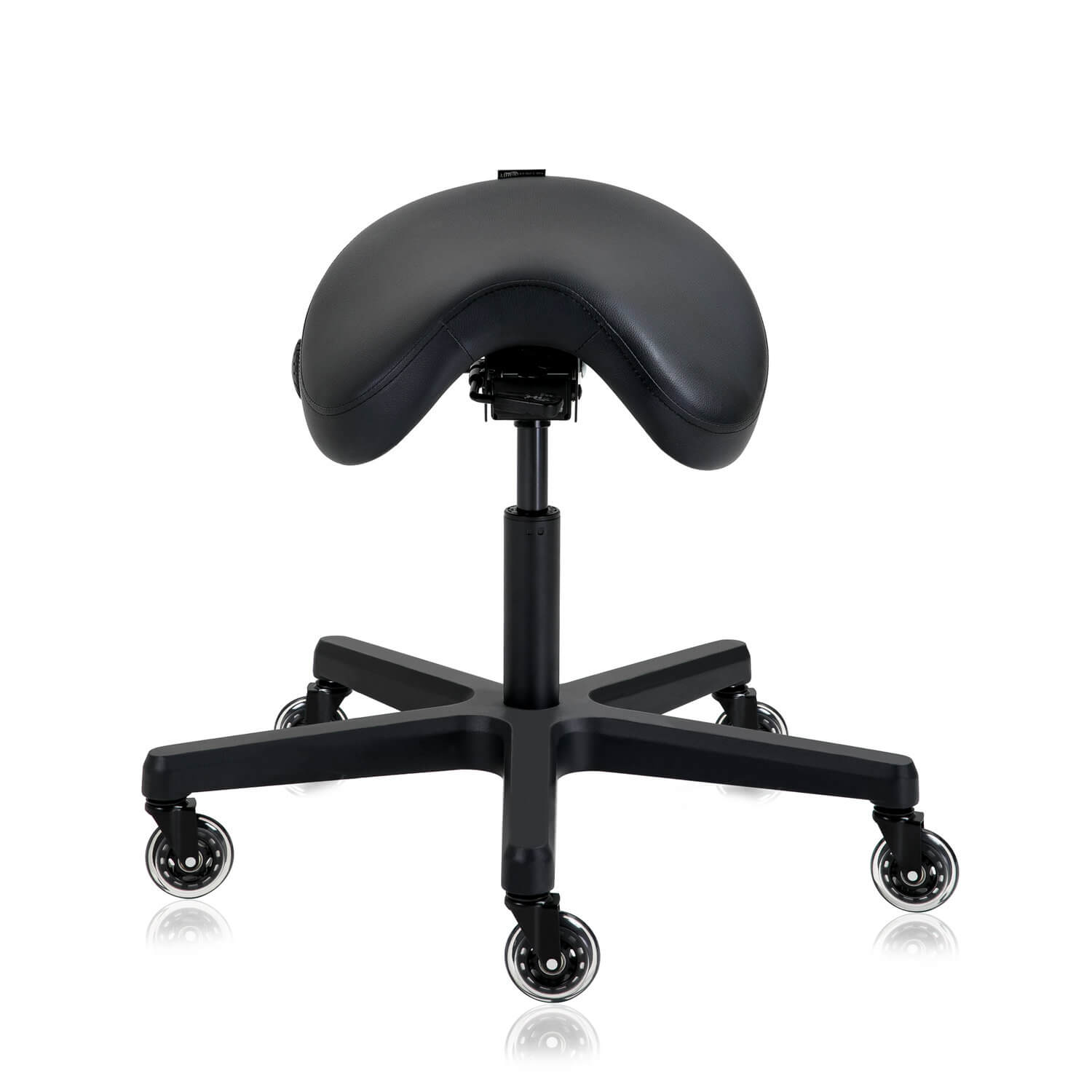 Ergonomic Saddle Rolling Stool With Tiltable Seat | sit healthier – Sit ...