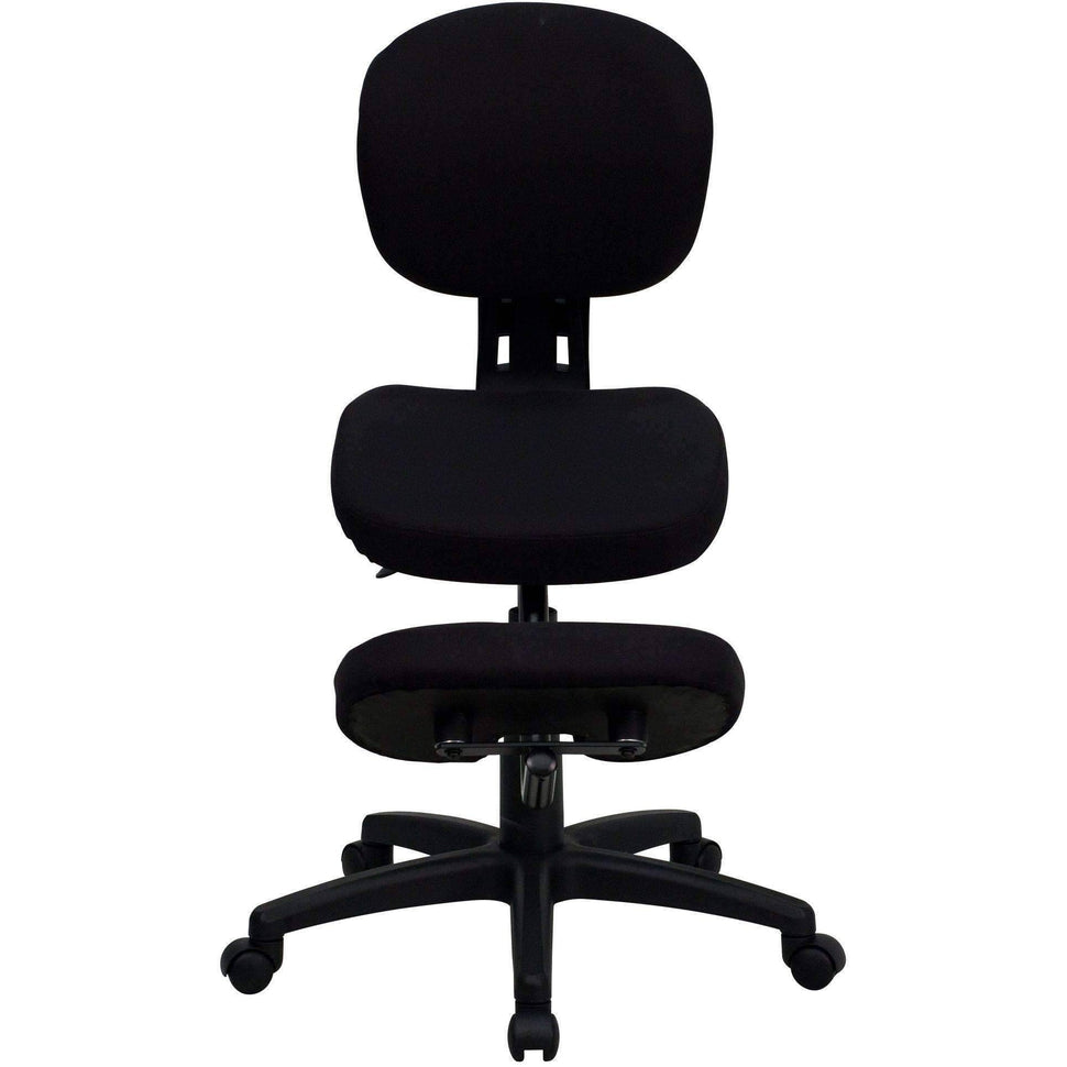 Mobile Ergonomic Kneeling Posture Task Chair with Back | SitHealthier ...